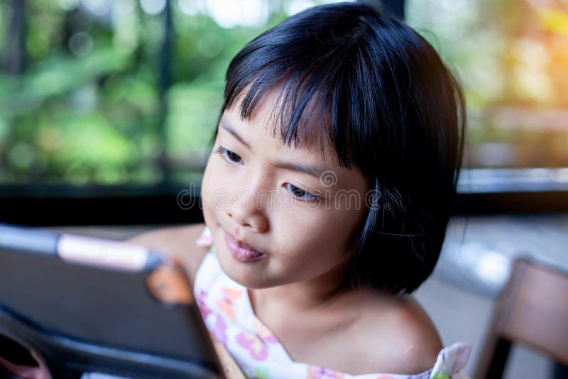 Happy Kids Using a Laptop Computer at Home Stock Photo - Image of cute ...