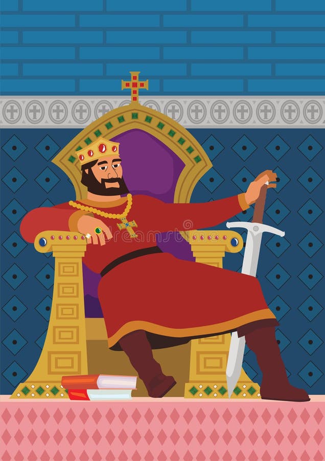 Happy king stock vector. Illustration of history, story - 10872063