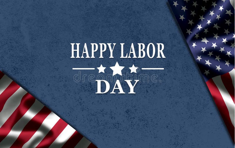 Happy Labor Day Background with USA Flag Stock Illustration ...