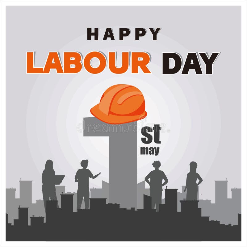 Happy Labor Day or International Workers Day. Labor Day and May Day ...