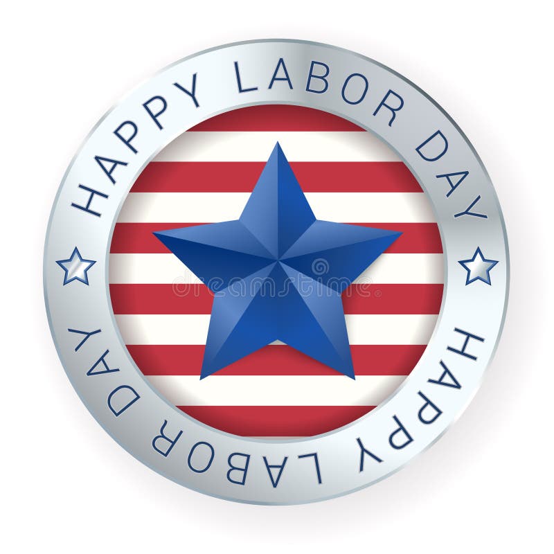 Happy labor day sign stock vector. Illustration of banner - 74600759