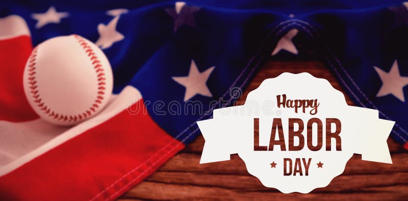 Composite Image of Happy Labor Day Text in Banner Stock Photo - Image ...