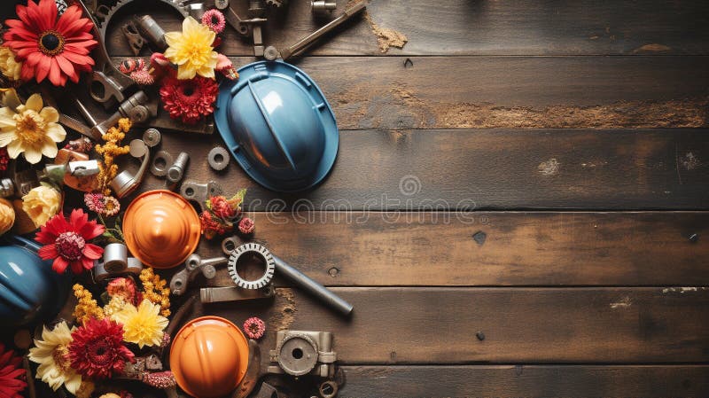 Happy Labor Day Top View International Worker39s Day Stock Photo ...