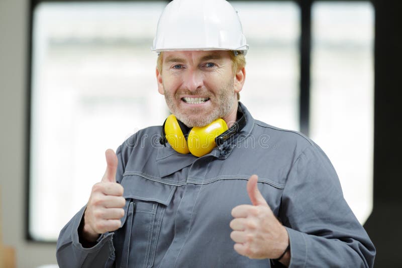 Happy laborer stock image. Image of executive, confident - 36146669
