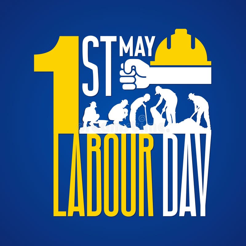 Happy Labor Day. 1st May stock vector. Illustration of employers ...
