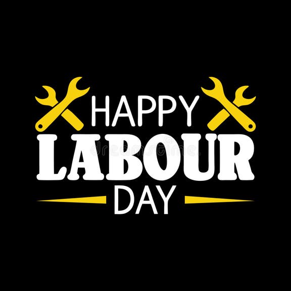 Happy Labour Day Typography Vector Art for Labour Day Stock Vector ...