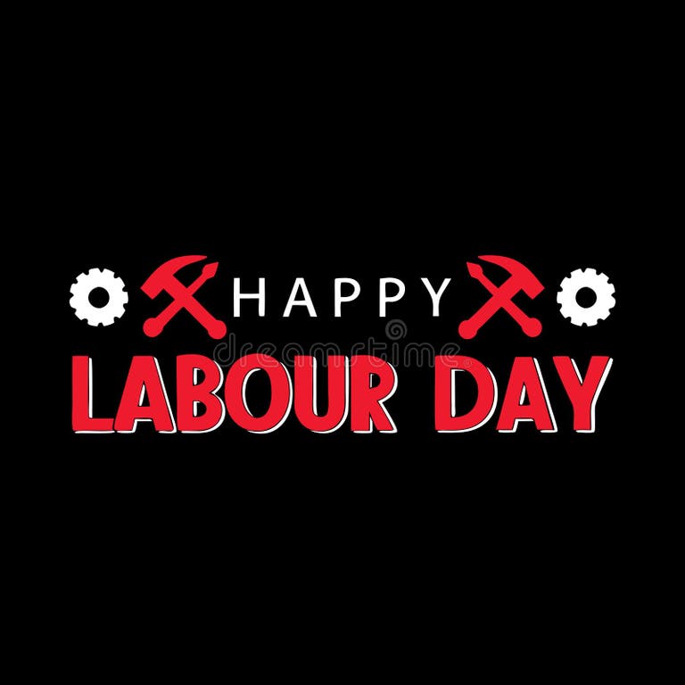 Happy Labour Day Typography Vector Art for Labour Day Stock Vector ...