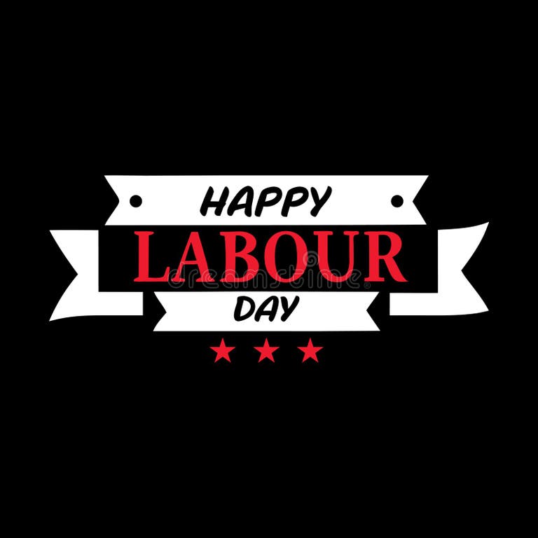 Happy Labour Day Typography Vector Art for Labour Day Stock Vector ...