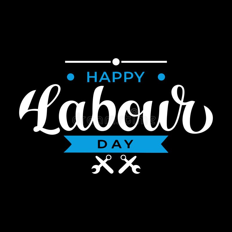 Happy Labour Day Typography Vector Art for Labour Day Stock Vector ...