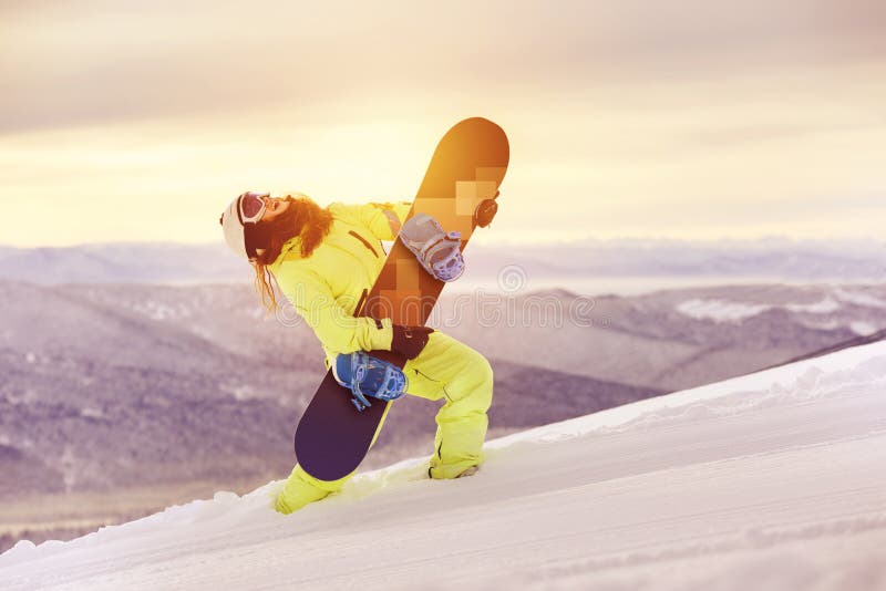 Snowboarder Having Fun Jumps Ski Resort Stock Photo - Image of nollie ...