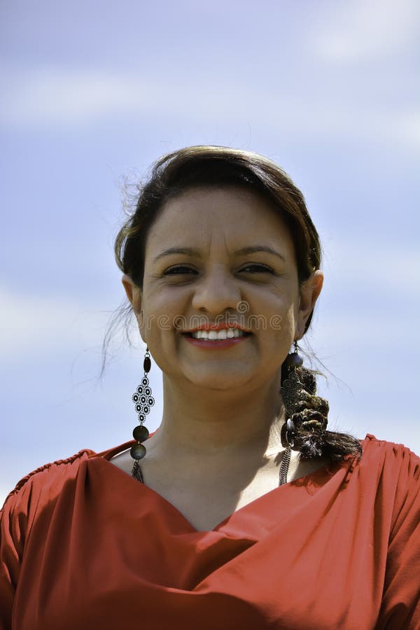 She is a happy lady stock image. Image of pleasure, beauty - 60697605