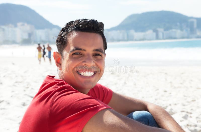 Happy Argentinian Guy Beach Stock Photos - Free & Royalty-Free Stock ...