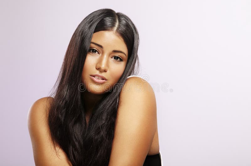 Happy latin woman stock photo. Image of young, ideal - 96705718