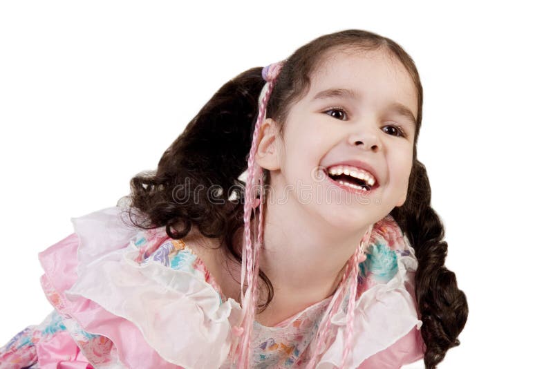 Happy laughing little girl stock image. Image of cute - 12187069