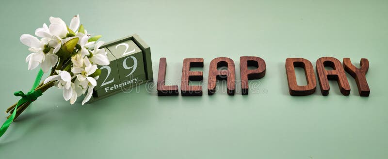 Happy Leap Day on 29 February Stock Image - Image of growing, card ...