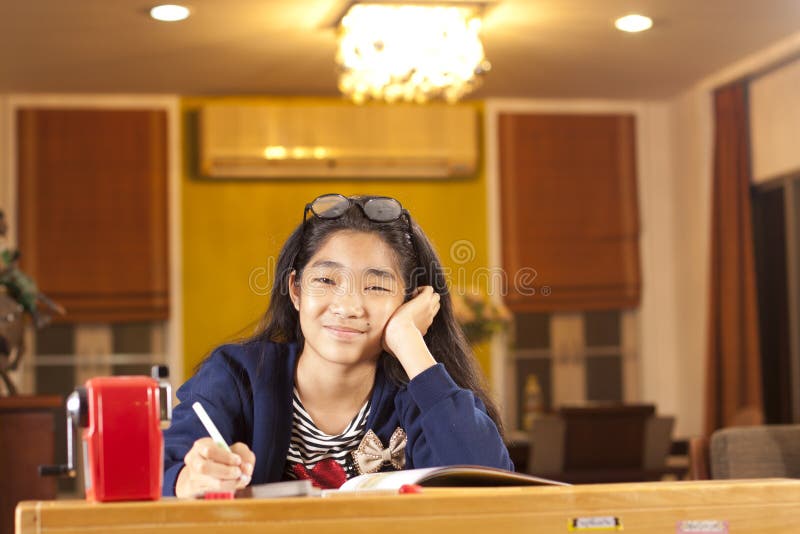 Happy learn stock image. Image of casual, beauty, people - 21131531