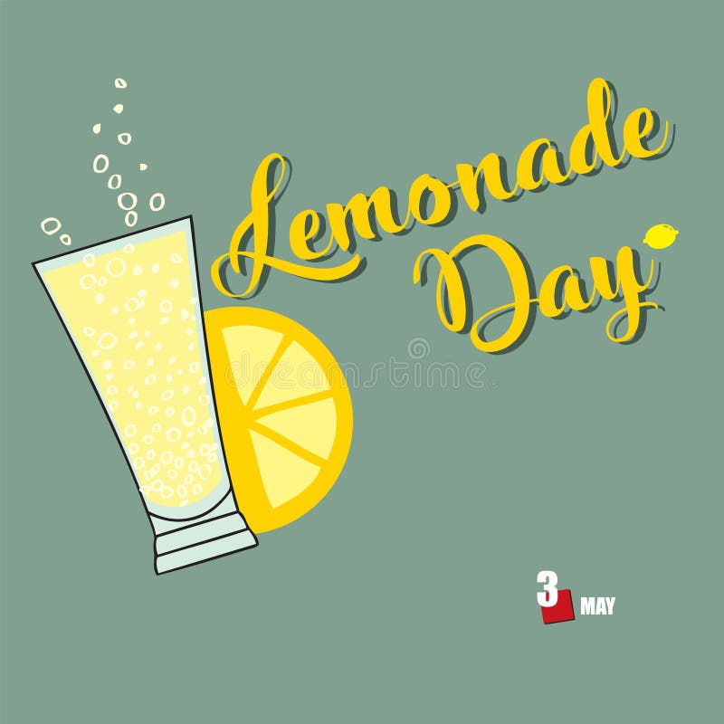 Happy Lemonade Day stock vector. Illustration of entertainment - 218370613