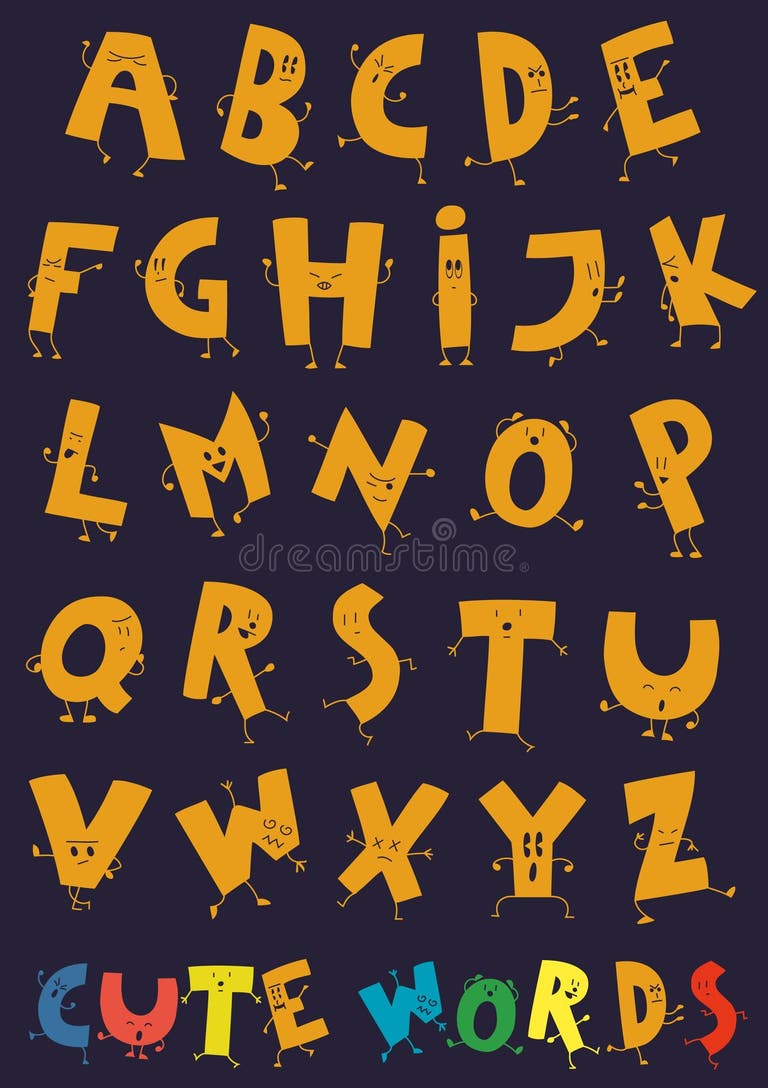 Dancing Alphabet Letters Stock Illustrations – 125 Dancing Alphabet ...