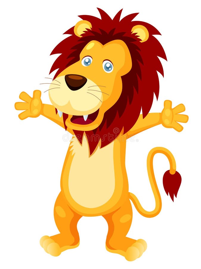 Happy Lion Cartoon Royalty Free Stock Images - Image: 27650169