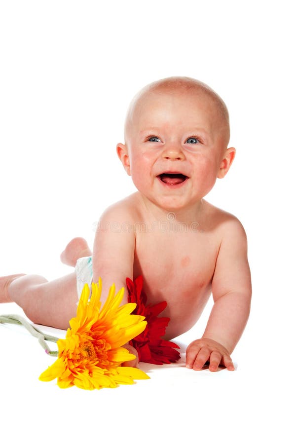 Happy little baby stock photo. Image of innocent, vertical - 13667658