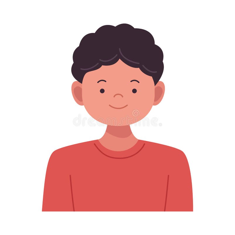Happy Little Boy Avatar Character Stock Vector - Illustration of pretty ...