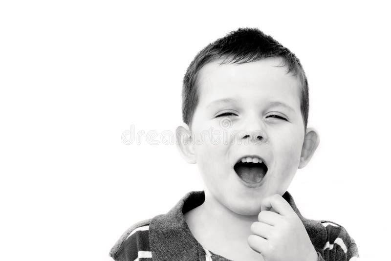 Grumpy Little Boy with Sad Bottom Lip Stock Image - Image of lonely ...