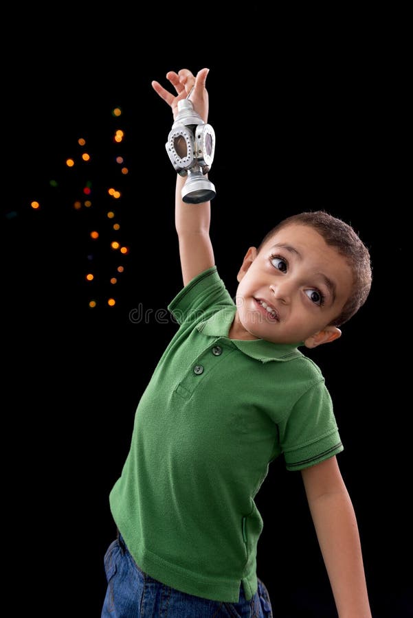 Happy Little Boy With Ramadan Lantern Stock Photo - Image of fasting ...