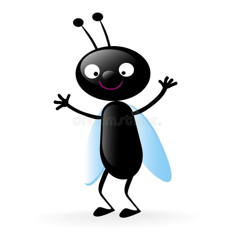 Happy little bugs stock vector. Illustration of humorous - 4841013