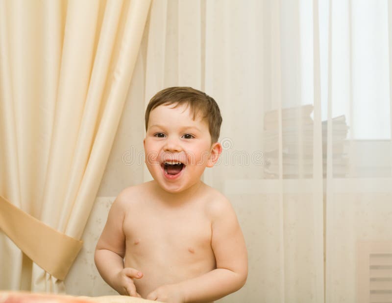 Child with reflection stock photo. Image of glass, window - 34584854