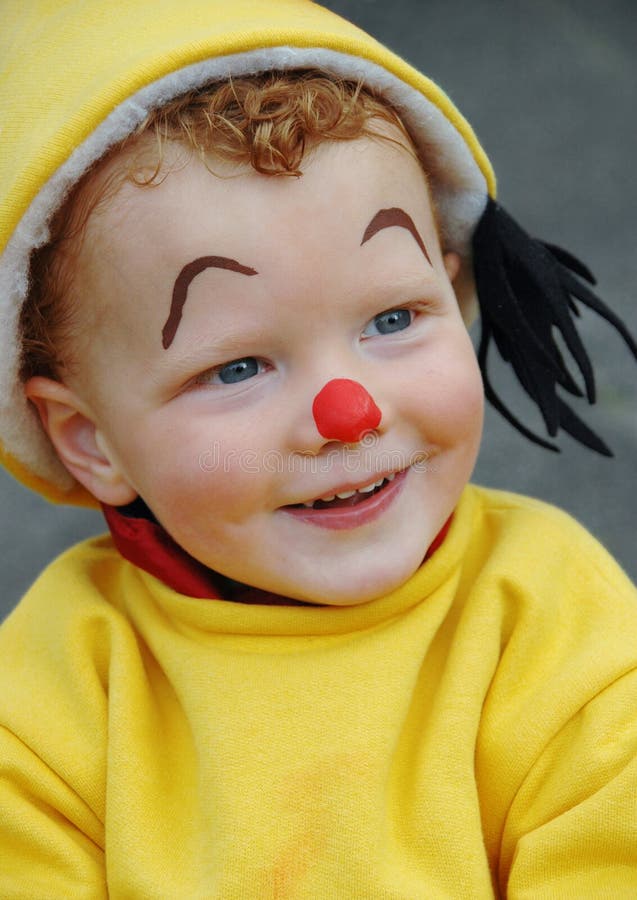 Happy Little Clown stock photo. Image of yellow, halloween - 6161148