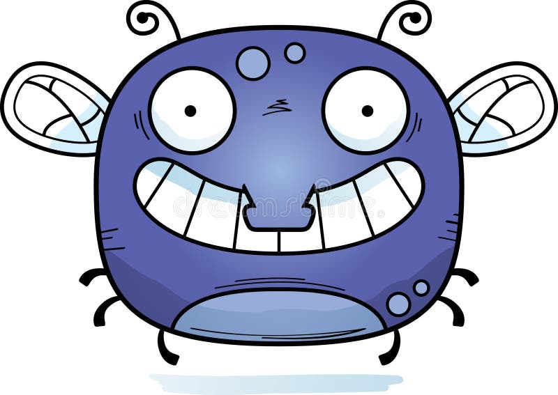 Happy Little Fly stock vector. Illustration of insect - 115895677