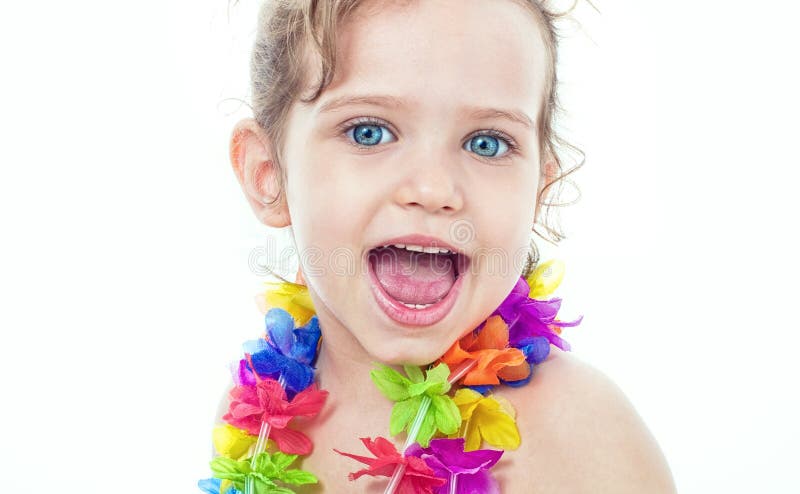 Happy little girl stock photo. Image of alone, closeup - 25396890