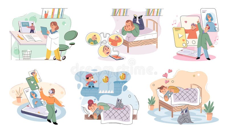 Distracted Eating Stock Illustrations – 36 Distracted Eating Stock ...