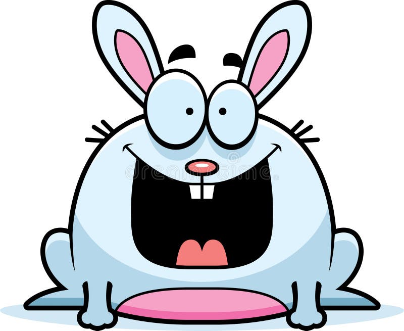 Happy Little Rabbit stock vector. Illustration of cartoon - 47477558