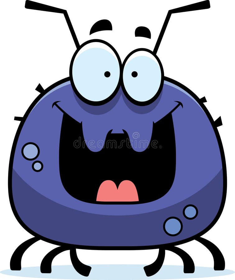 Happy Little Tick stock vector. Illustration of pest - 47090833