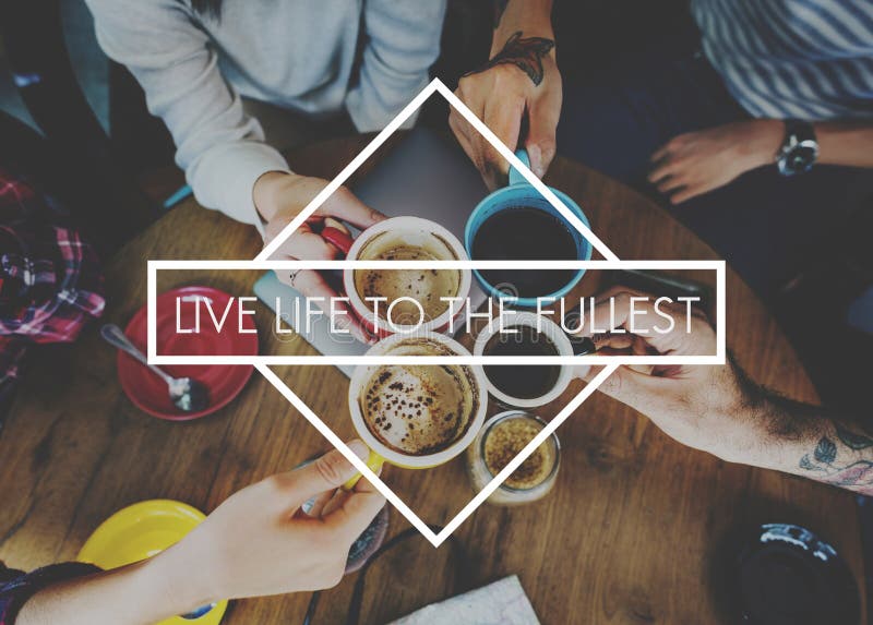 Happy Live Life Enjoyment Relax Concept Stock Image - Image of friends ...