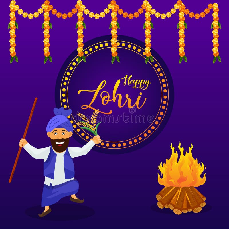 Lohri Greeting Stock Illustrations – 3,230 Lohri Greeting Stock ...