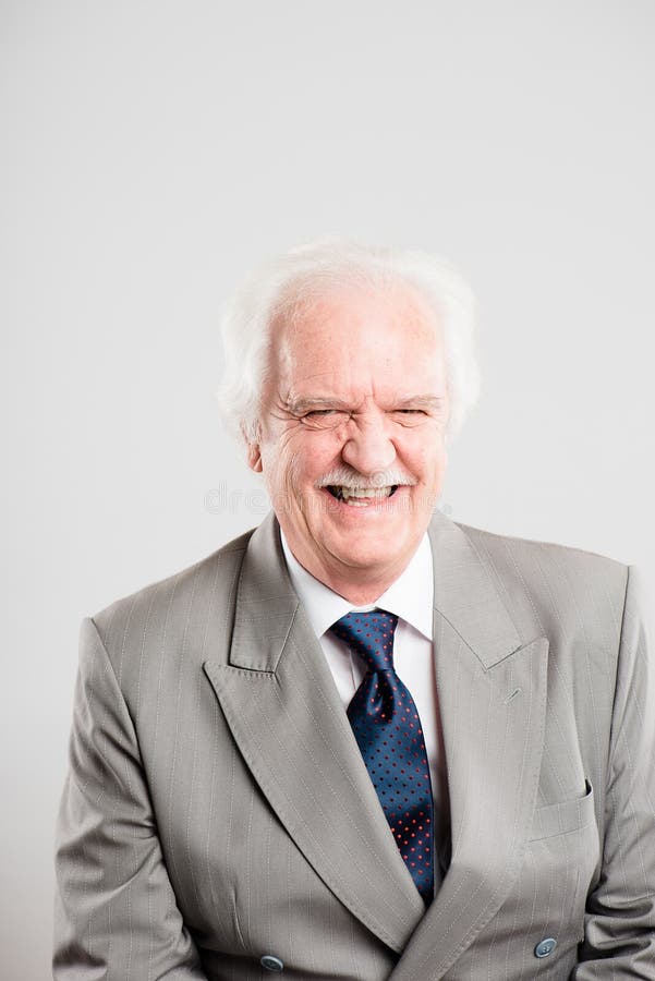 Happy Man Portrait Real People High Definition Grey Background Stock ...
