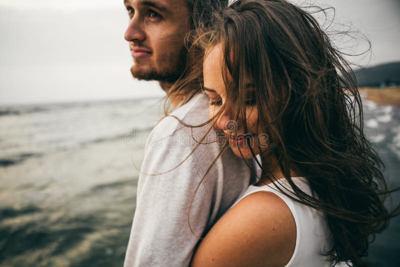 Happy lovers stock photo. Image of hands, emotions, outdoors - 93580558