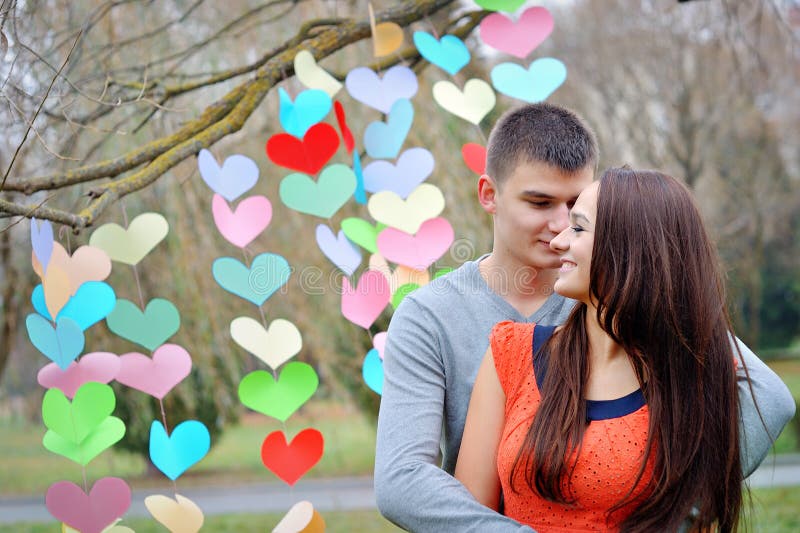 Happy Lovers on Valentine S Day Stock Photo - Image of lover, adult ...