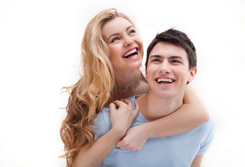 Happy loving couple. stock photo. Image of love, away - 32808616
