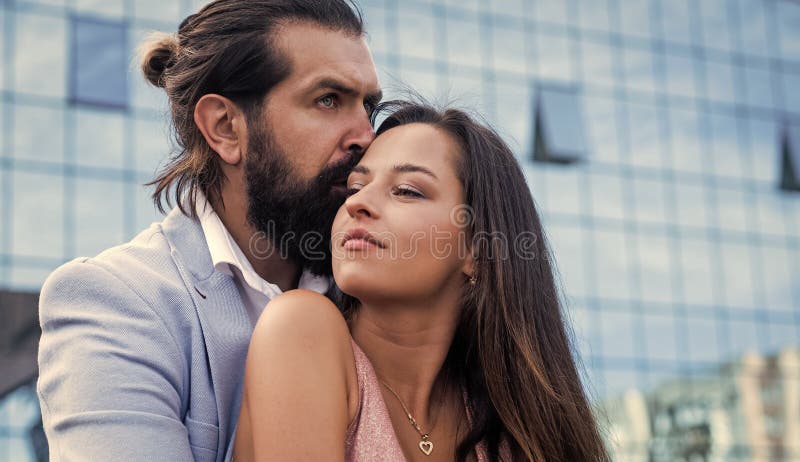 Happy Loving Couple in Love Outdoors, Romance Stock Image - Image of ...