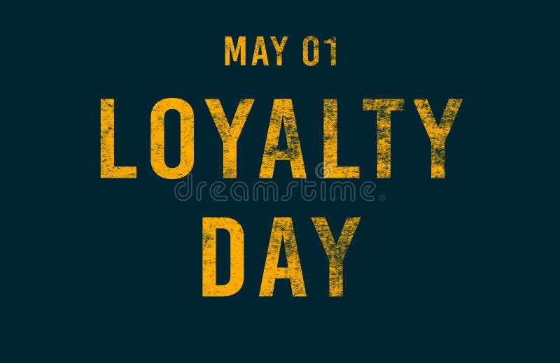 Happy Loyalty Day, May 01. Calendar of May Water Text Effect, Design ...