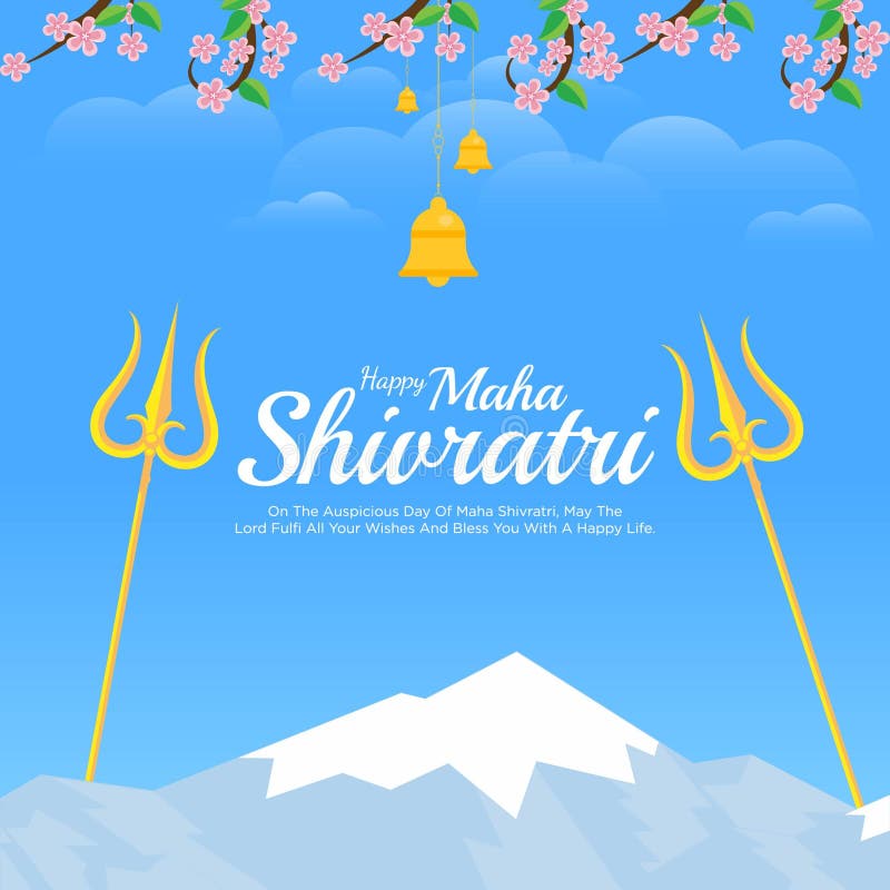 Happy Maha Shivratri Banner Design Stock Vector - Illustration of ... Happy Maha Shivratri Banner Design Stock Vector - Illustration of ...