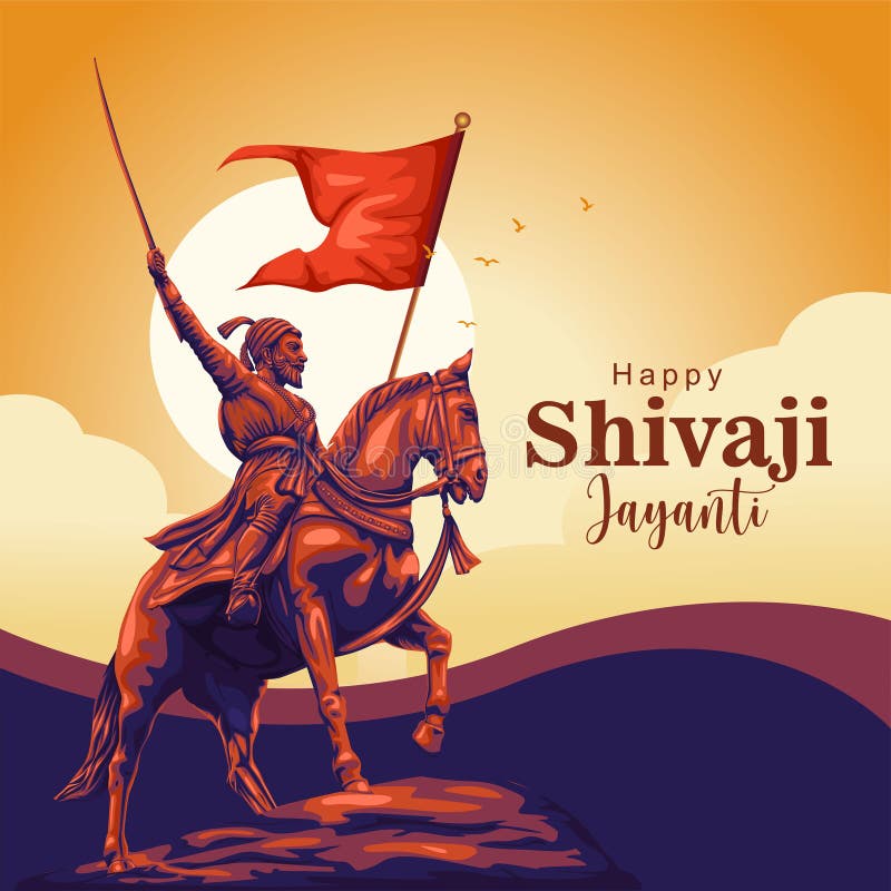 Happy Maharashtra Day with Maharashtra Map Vector and Shivaji Maharaj ...