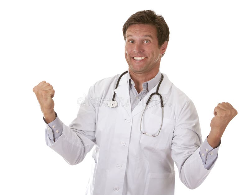 Happy male doctor stock image. Image of posing, friendly - 26472365