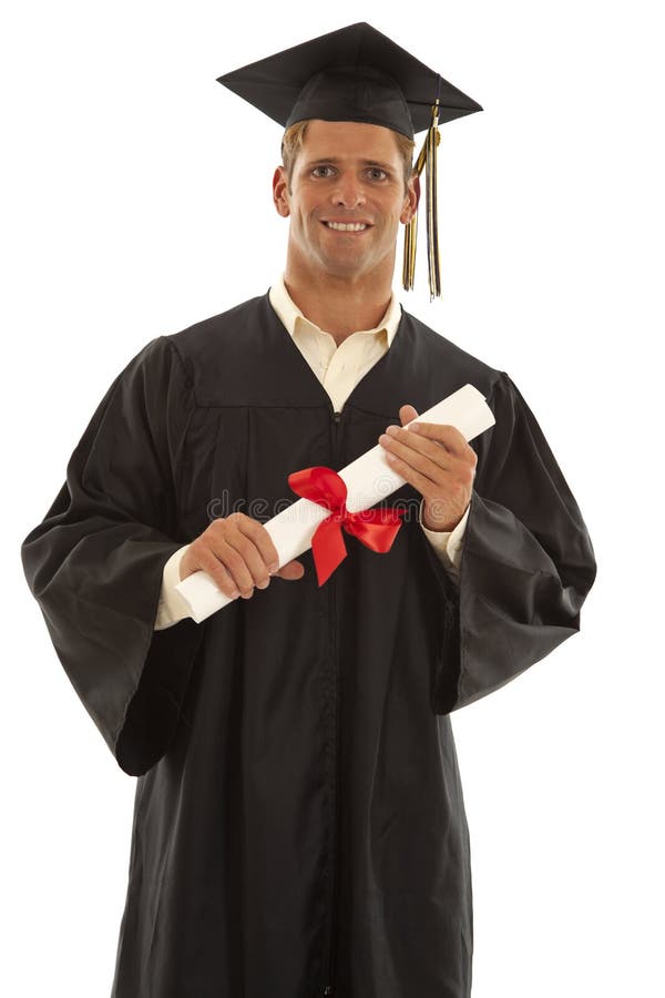 Happy male graduate stock image. Image of adult, graduation - 17780601