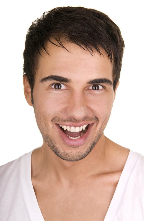 Happy man. stock photo. Image of beauty, male, modern - 10893488