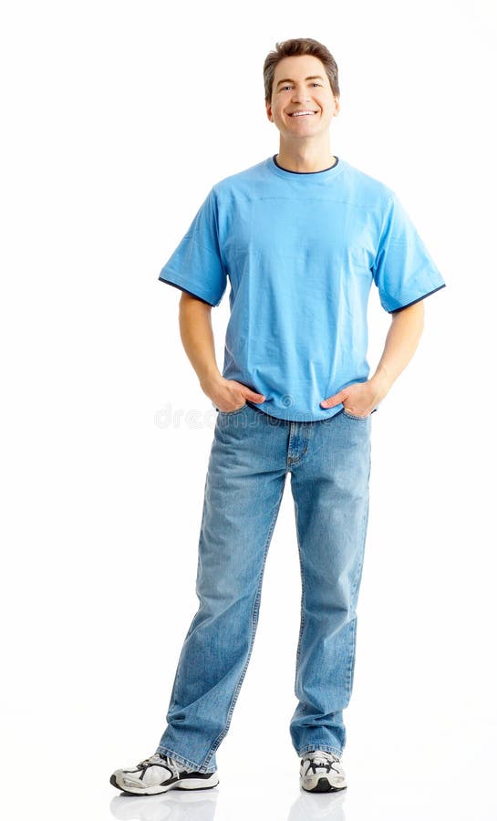 Happy man stock photo. Image of mature, smile, young - 10989640