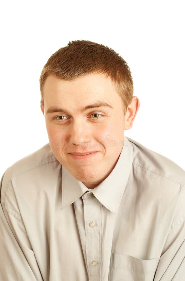 Happy man stock photo. Image of male, confident, shirt - 4571848